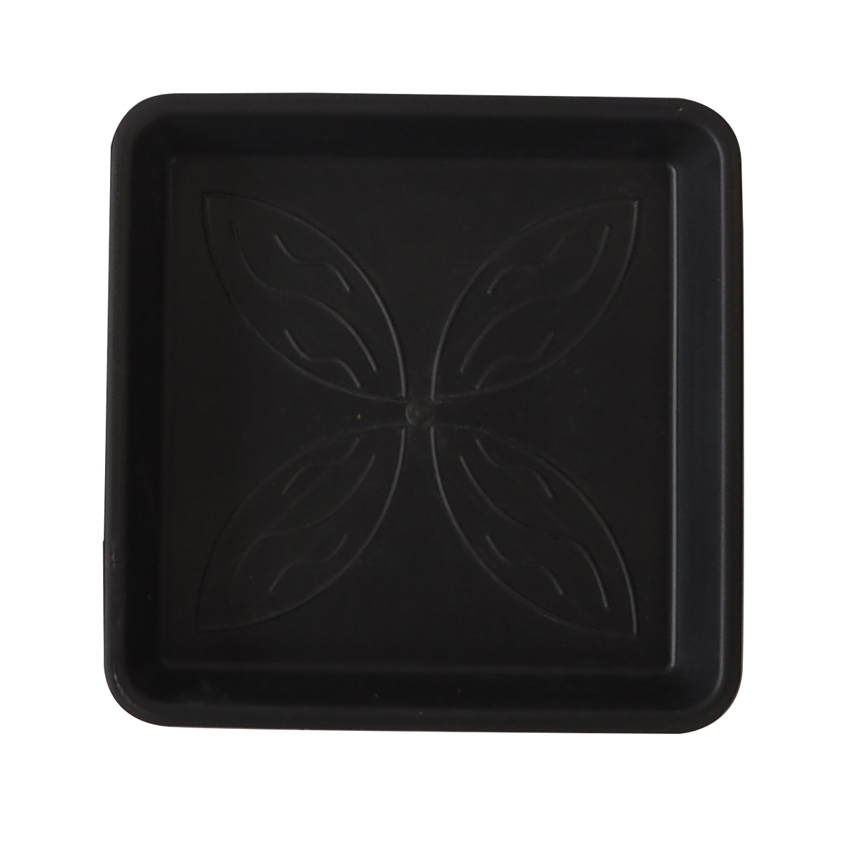 29cm Square Saucer - Black — Plant Pots Direct