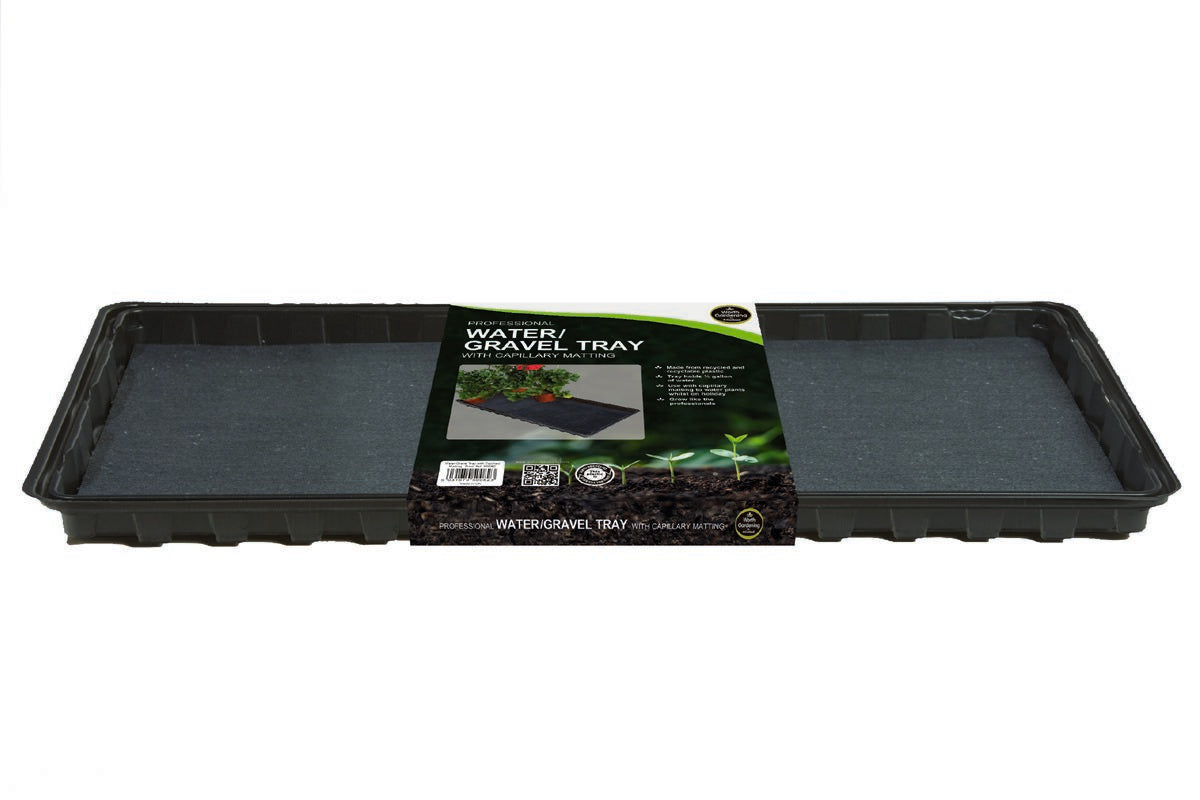 Garland Watering/Gravel Tray with Capillary Matting - Grey - 55cm x 31 ...