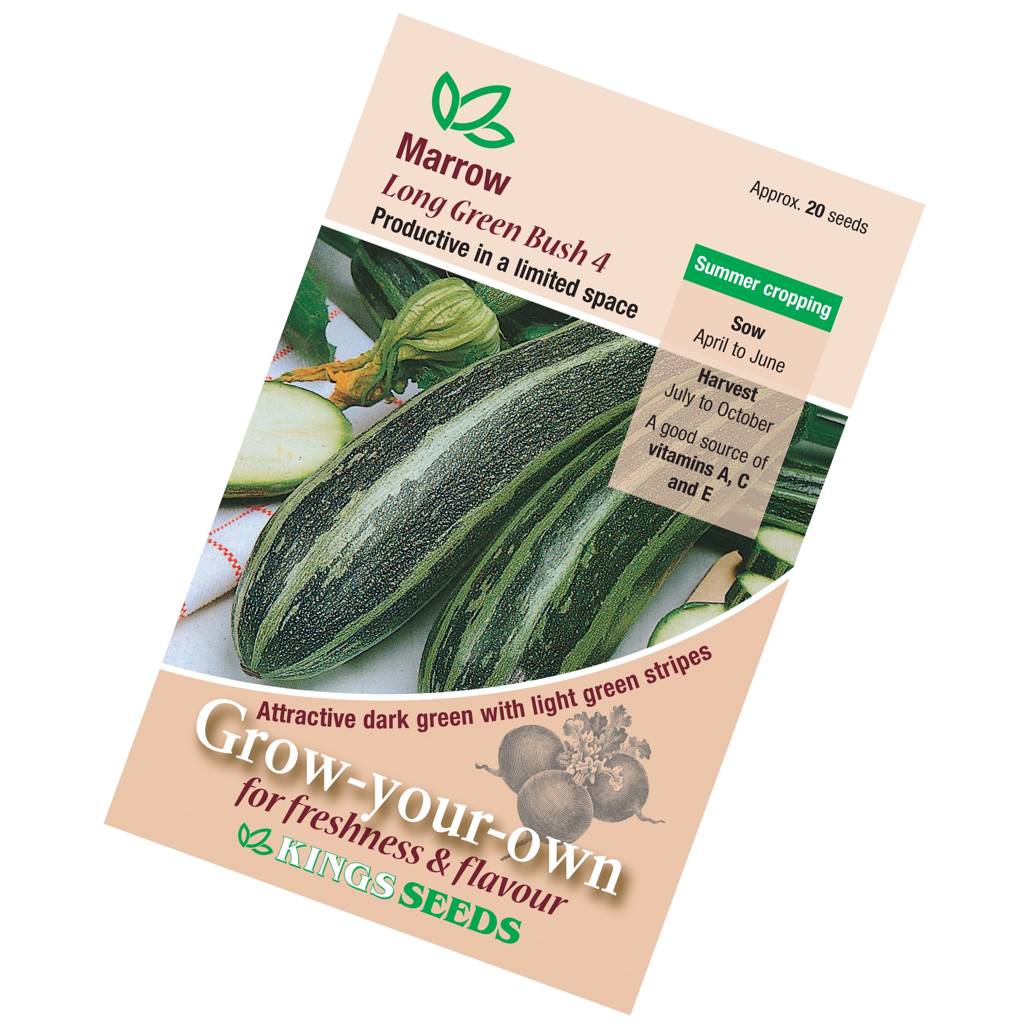 Marrow Long Green Bush seeds — Plant Pots Direct
