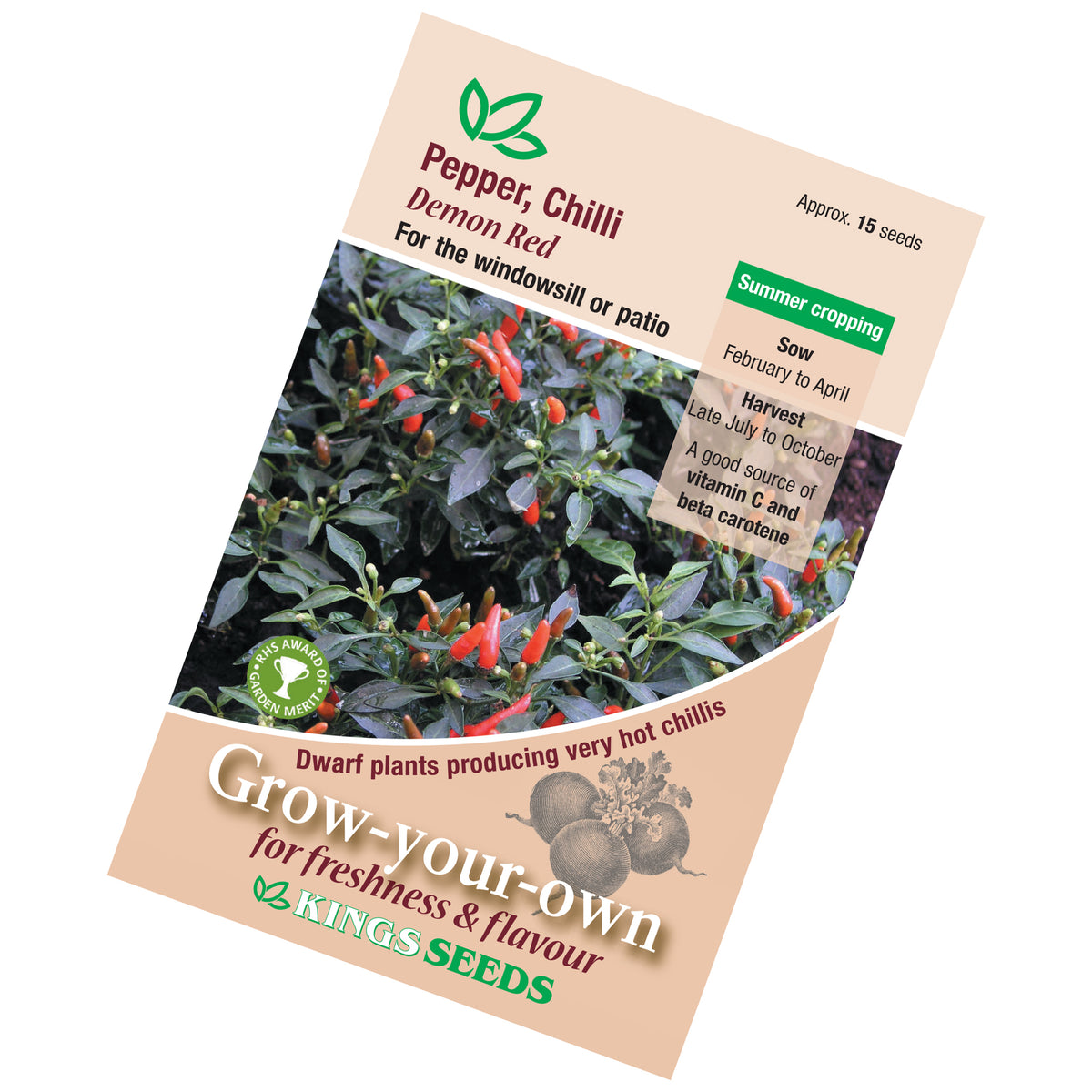 Pepper Chilli Demon Red Seeds - By Kings Seeds — Plant Pots Direct